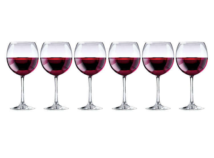 SET DE 6 COPAS LIBBEY VINO