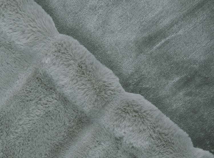 Ripley - MANTA SOHOME ANGORA LINEA GRIS OSCURO