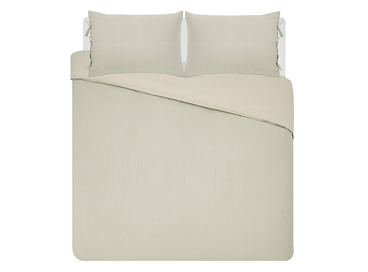 CUBREPLUMON LINETT BEDDING LINO TAUPE 2 PL