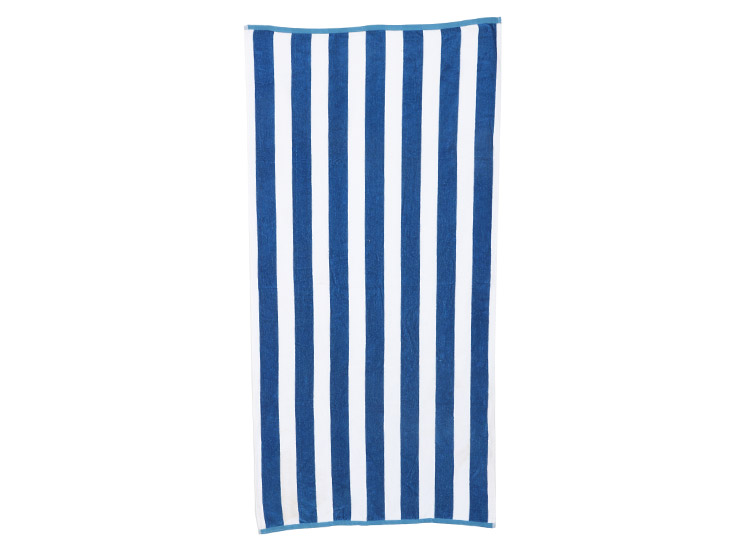 TOALLA DE PLAYA RIPLEY HOME JACQUARD STRIPES AZUL