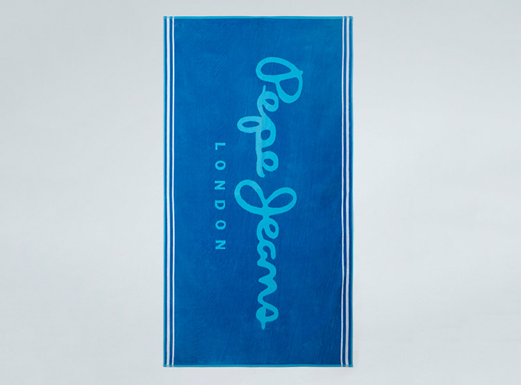 Ripley - TOALLA DE PLAYA PEPE JEANS JACQUARD AZUL