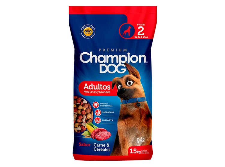 ALIMENTO CHAMPION DOG PREMIUM ADULTO 15 KG