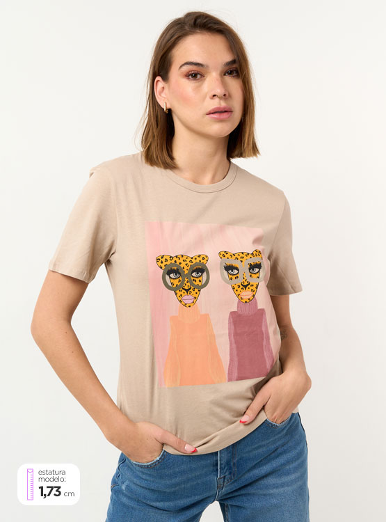 POLERA ONLY ESTAMPADA