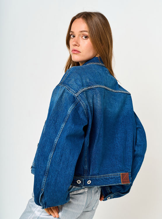 CHAQUETA ALGODÓN MUJER PEPE JEANS TURNER SPARKLE