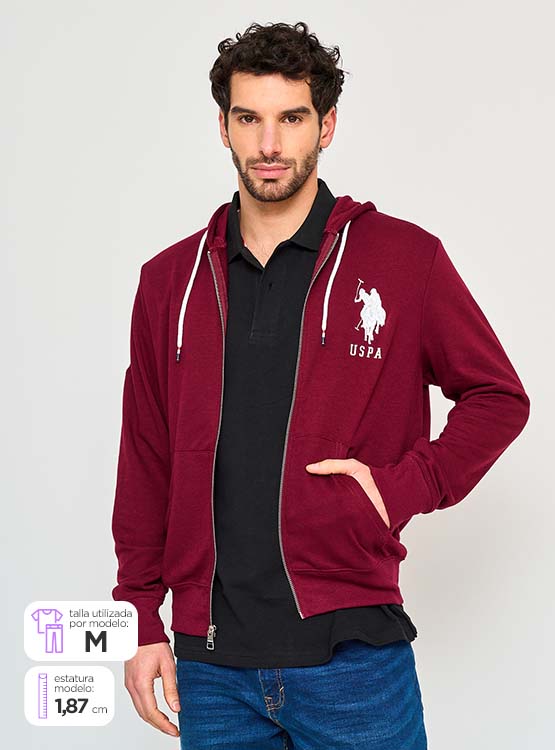 POLERÓN HOMBRE US POLO ASSN FULL ZIPPER