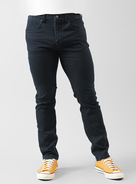 Ylingjun Mens Warm Sherpa Lined Biker Jeans Stretch Slim