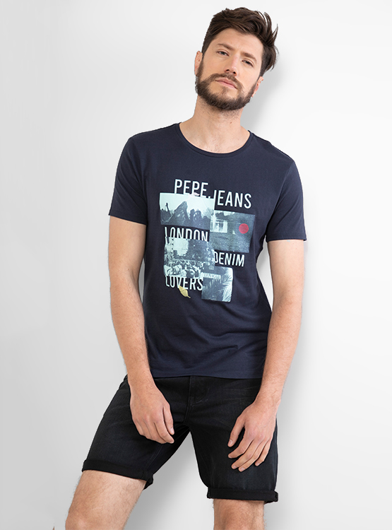 Ripley - POLERA PEPE JEANS MILES CUELLO REDONDO MANGA CORTA