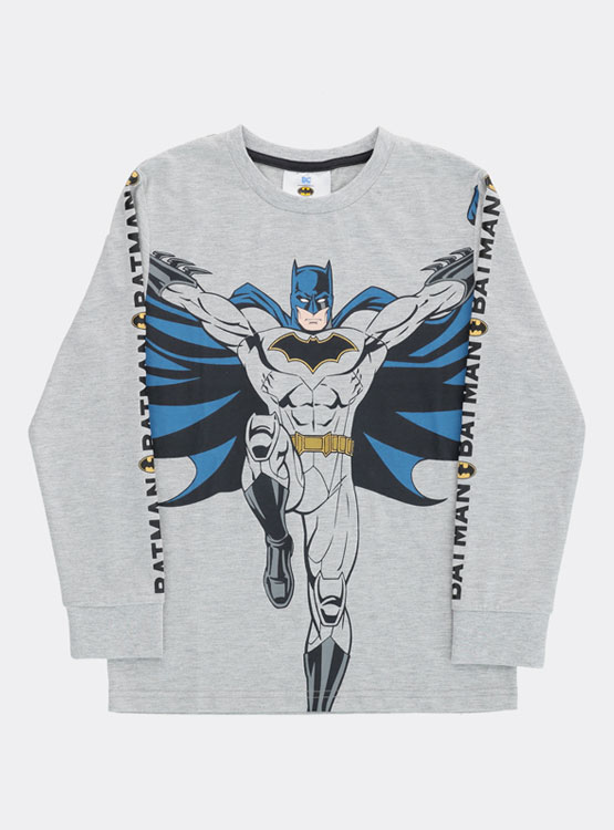 POLERA BATMAN MANGA LARGA