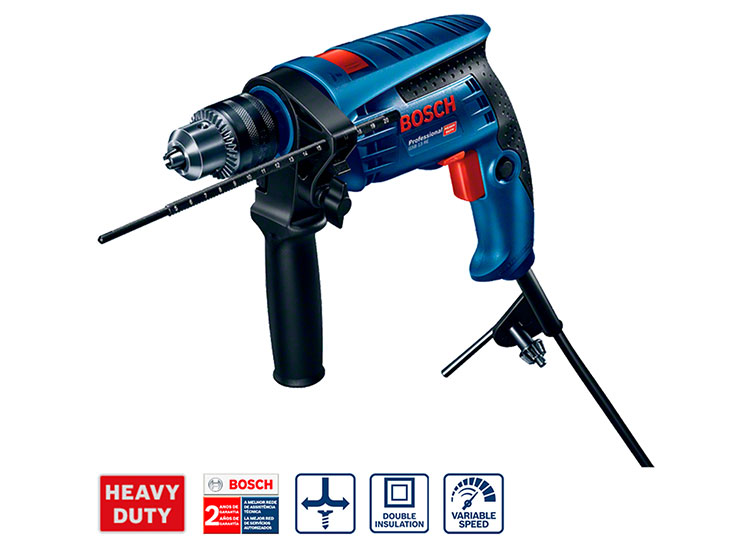 TALADRO PERCUTOR BOSCH GSB 13 RE 650W 220V 5 BROCAS Y MALETÍN
